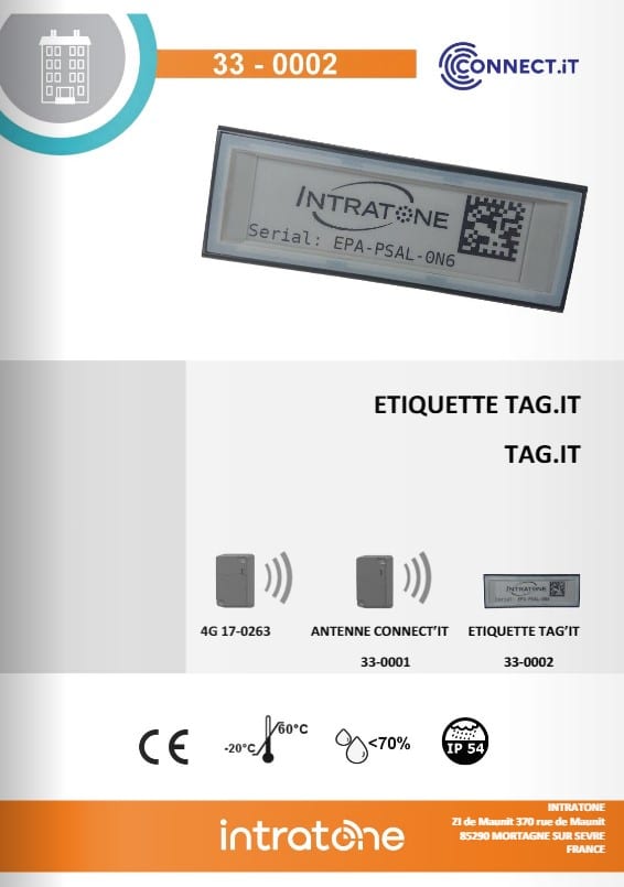 TAG-IT étiquette de boite aux lettres - 33-0002 - Intratone