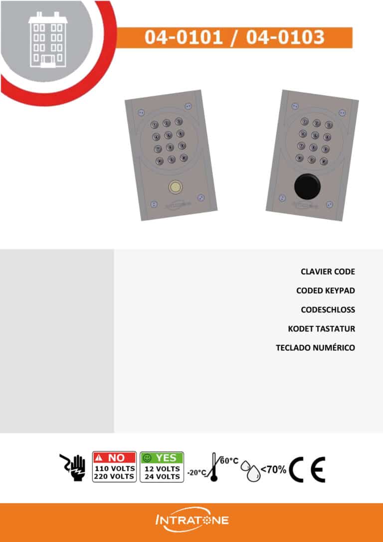 Clavier codé - Intratone