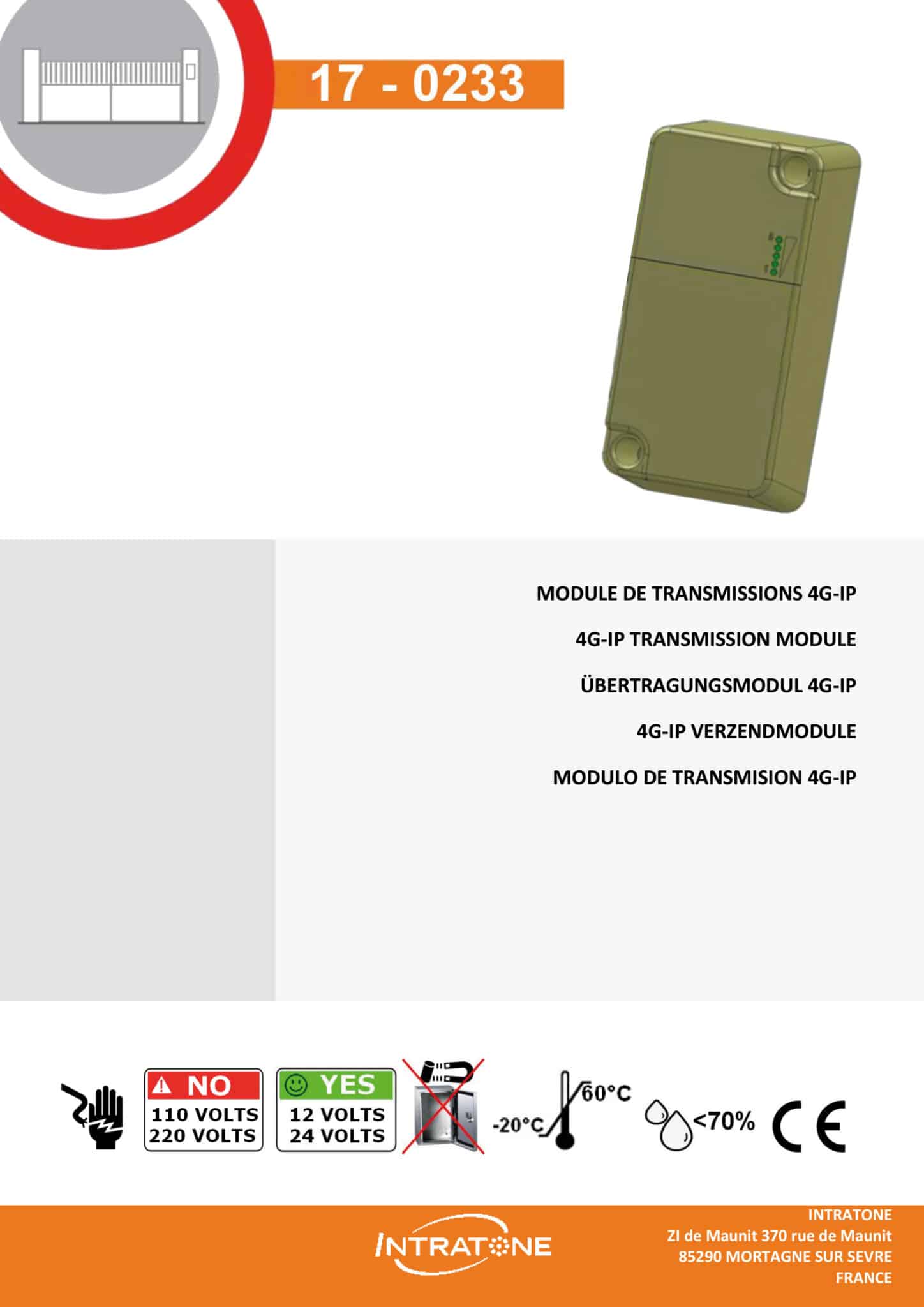 Interphone vidéo spécial rénovation - Intratone